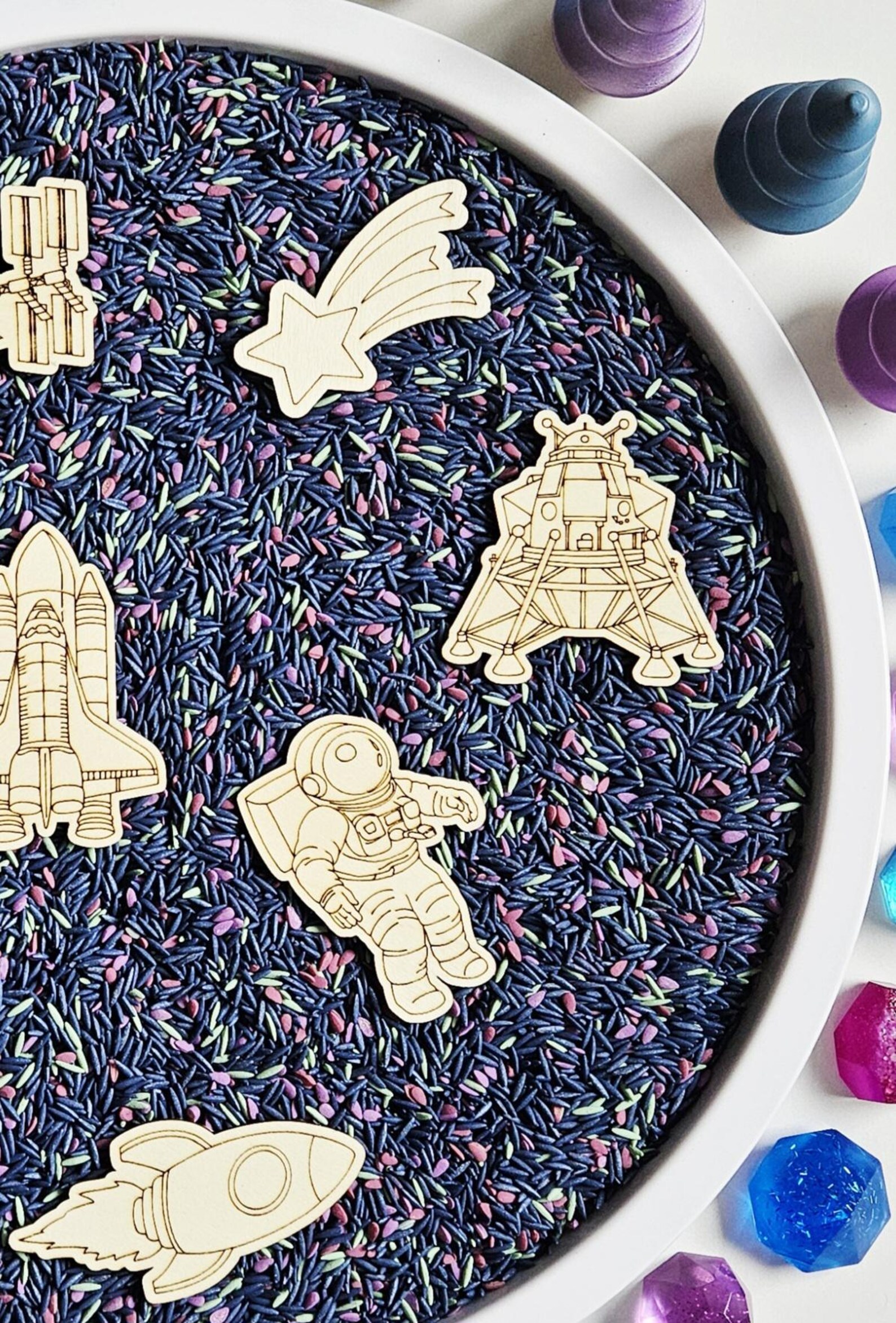 Outer Space Sensory Play Shapes (hand Drawn) - Etsy