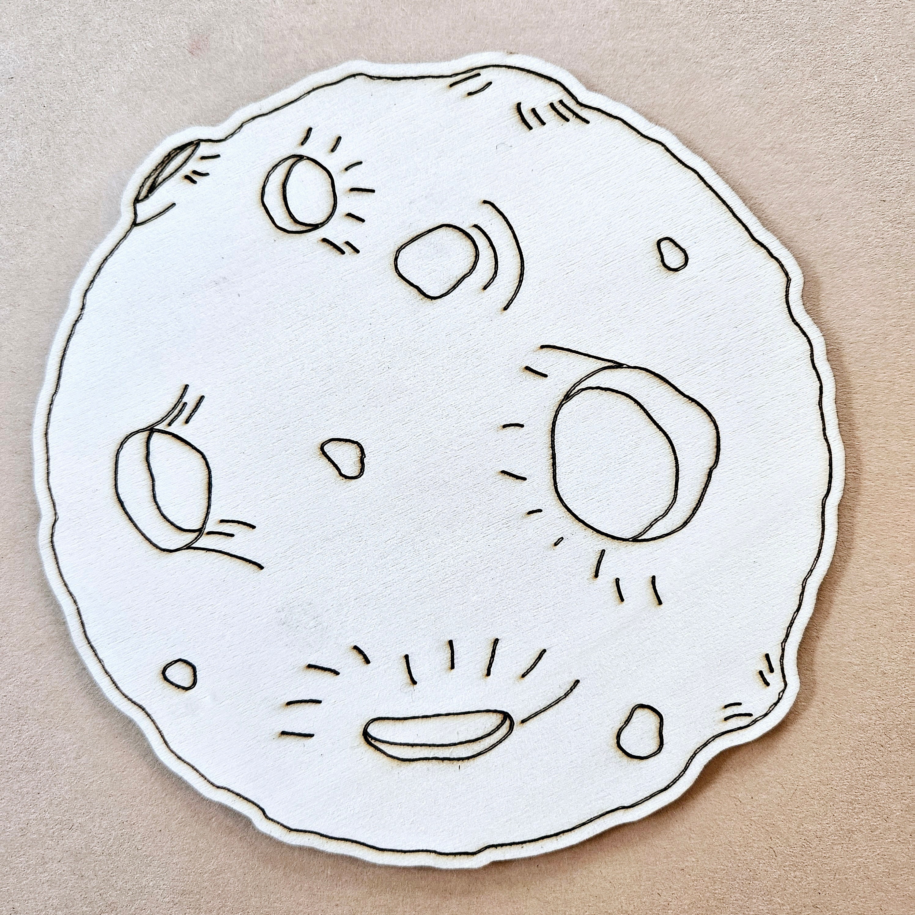 DIY Sun, Moon, & Earth Craft (hand Drawn)- Paint Included - Etsy