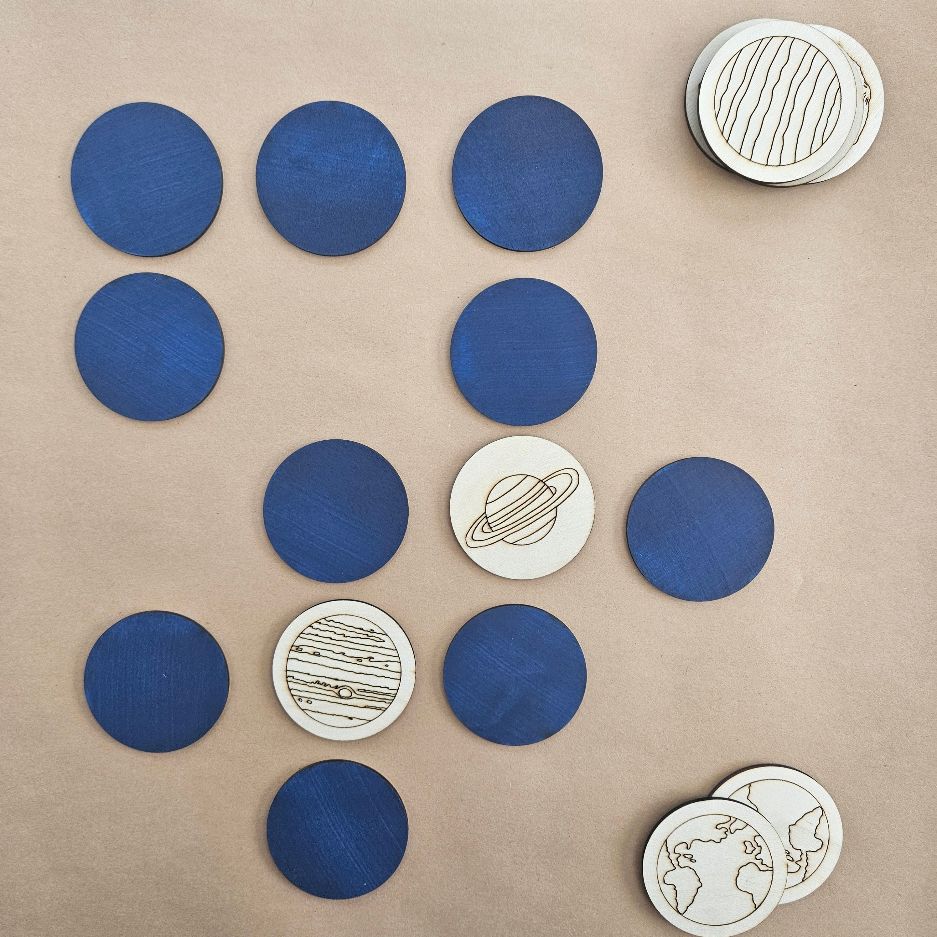 DIY Solar System Matching Game Craft (hand Drawn) - Etsy