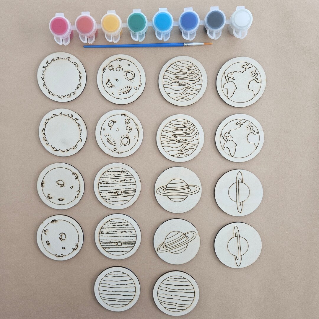 DIY Solar System Matching Game Craft (hand Drawn) - Etsy
