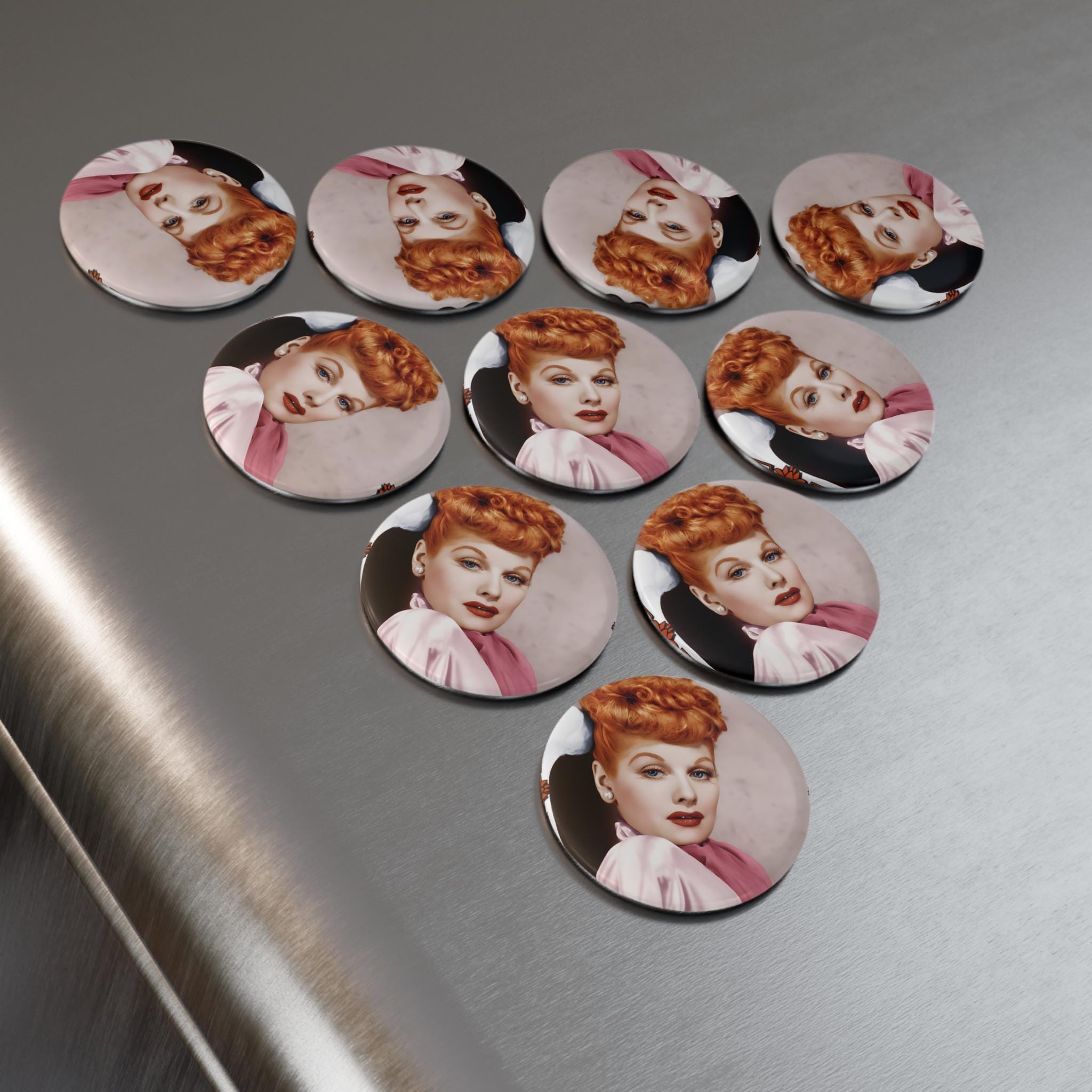 I Love Lucy Magnet: Pretty in Pink Lucile Ball Portrait, Retro Decor - Etsy