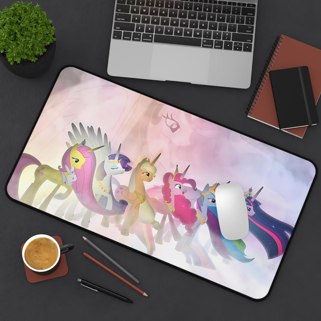 MLP Desk Mat, My Little Pony Themed Desk Pad, Cute Desk Accessory ...