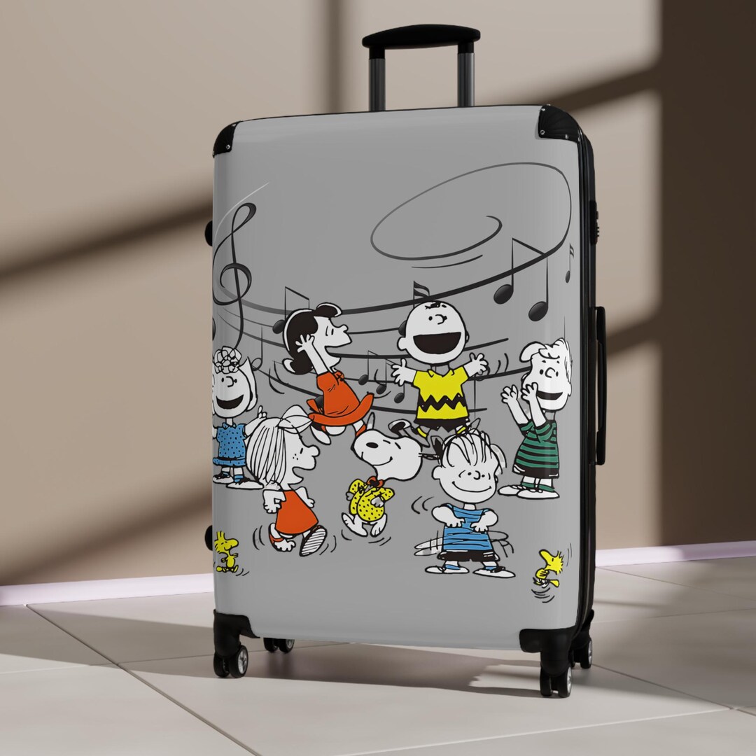 Travel Suitcase Peanuts Gang Shin Dig Scene Luggage, Charlie Brown ...