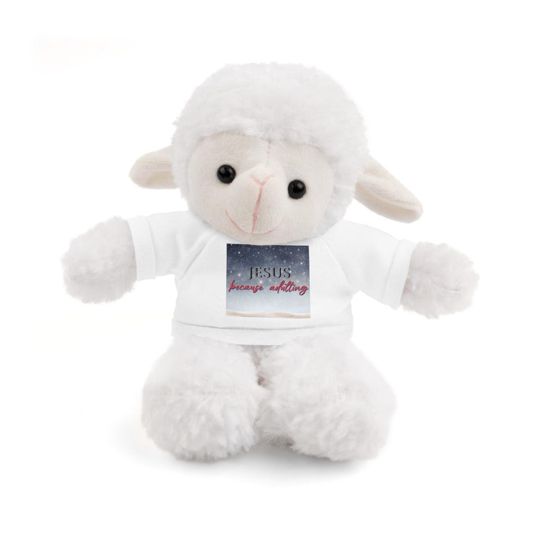 Jesus Because Adulting Stuffed Animal | Stuffie With Tee - Etsy