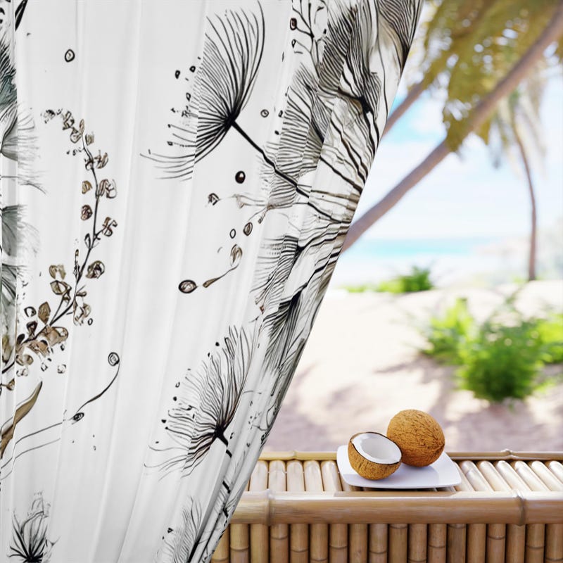 Dandelion Curtain - Etsy