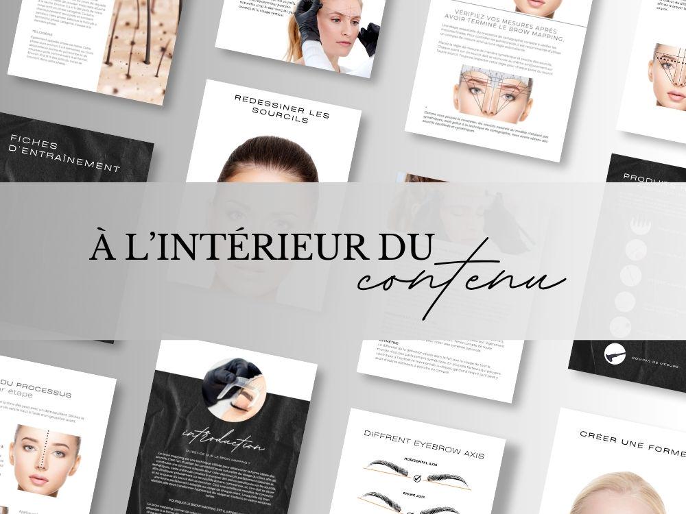 French Brow Mapping Training Manual – Editable Canva Template ...