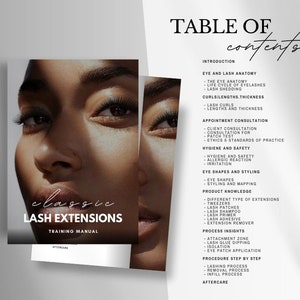 Classic Lash Training Manual, Editable Eyelash Extension Training ...