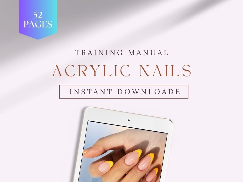 Acrylic Nails Training Manual, Nail Course Template for Students ...