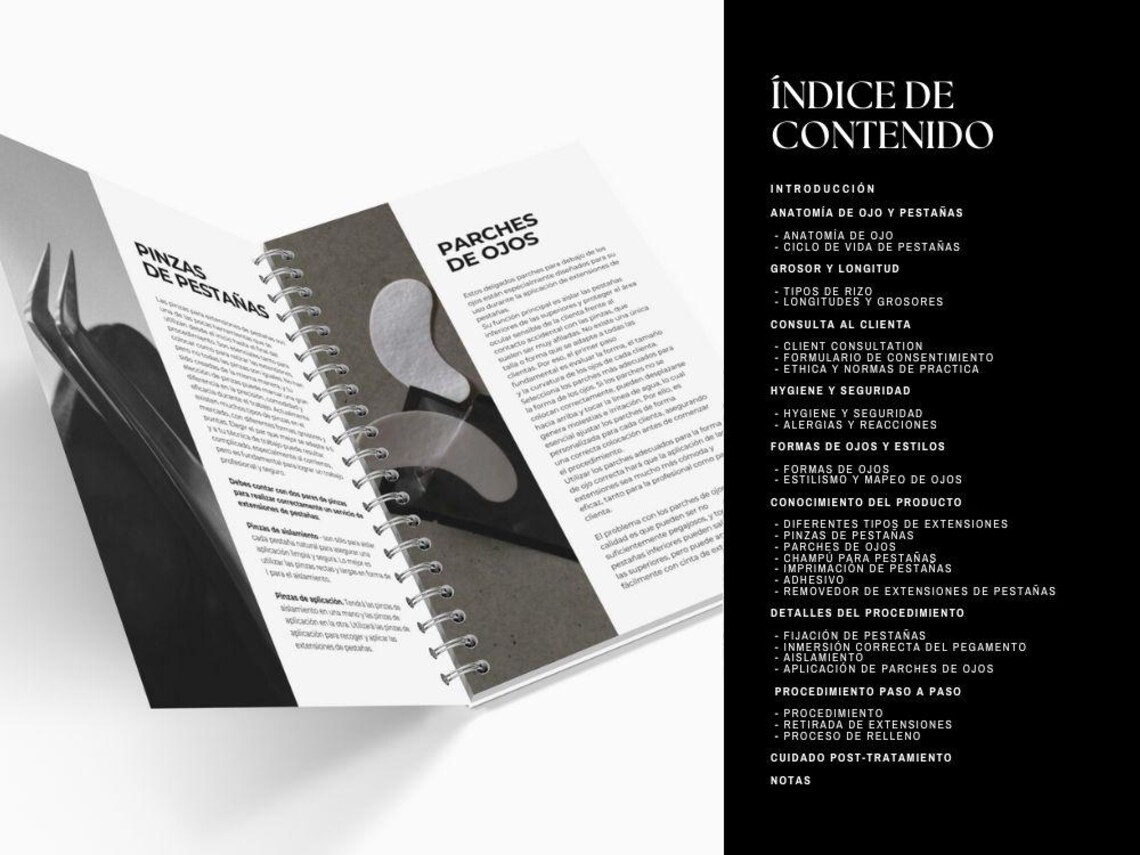 Spanish Classic Lash Extensions Training Manual,editable Lash Ebook ...