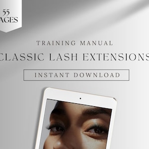 Classic Lash Training Manual, Editable Eyelash Extension Training ...