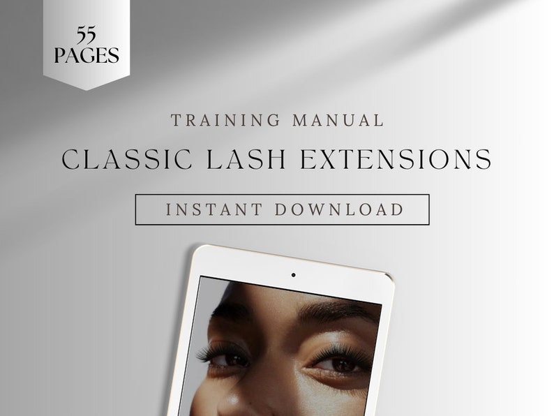 Classic Lash Training Manual, Editable Eyelash Extension Training ...