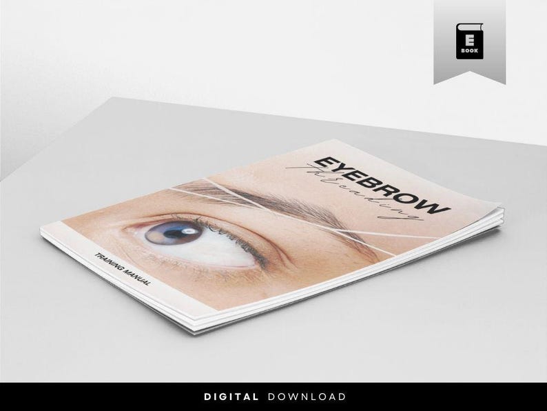 Eyebrow Threading Training Manual,editable Template,brow Training Guide ...