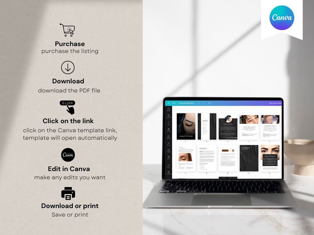 Brow Mapping Training Manual Eyebrow Mapping Guide Step By Step Brow