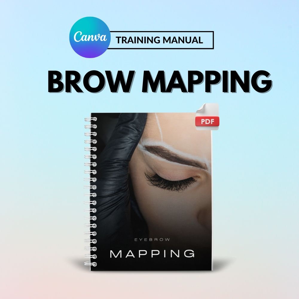 Brow Mapping Training Manual, Eyebrow Mapping Guide Step by Step, Brow ...