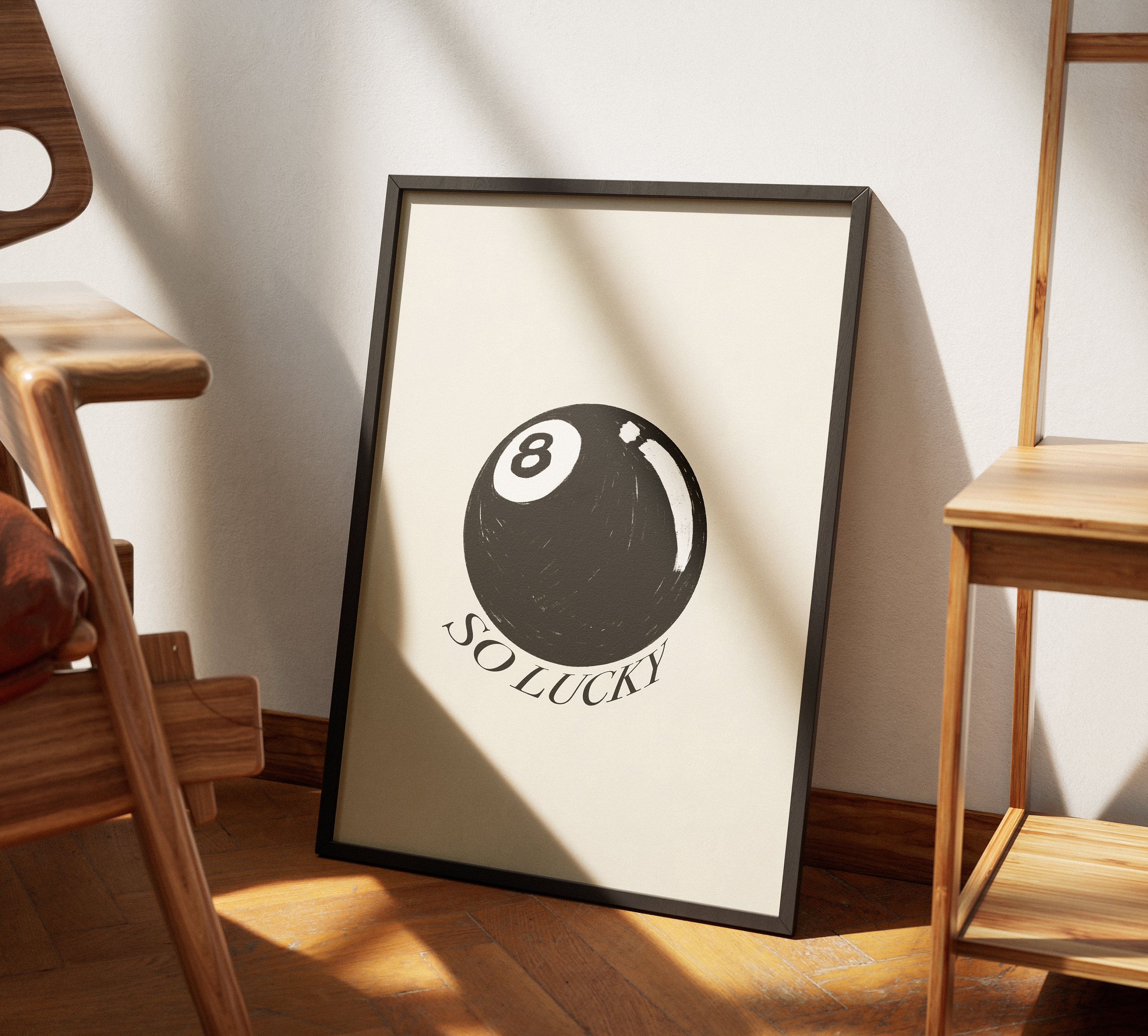 Vintage-inspired 8-ball Pool Poster - Retro Decor - Etsy