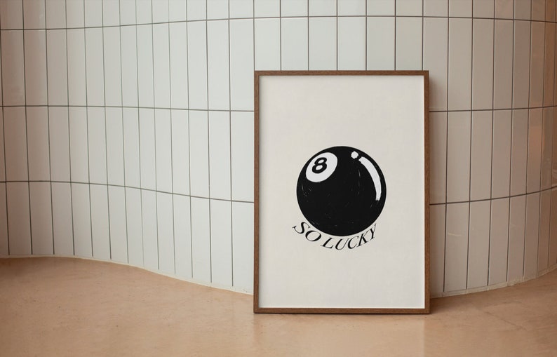 Vintage-inspired 8-ball Pool Poster - Retro Decor - Etsy