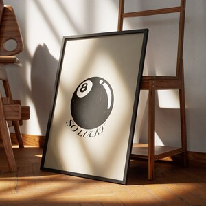 Vintage-inspired 8-ball Pool Poster - Retro Decor - Etsy