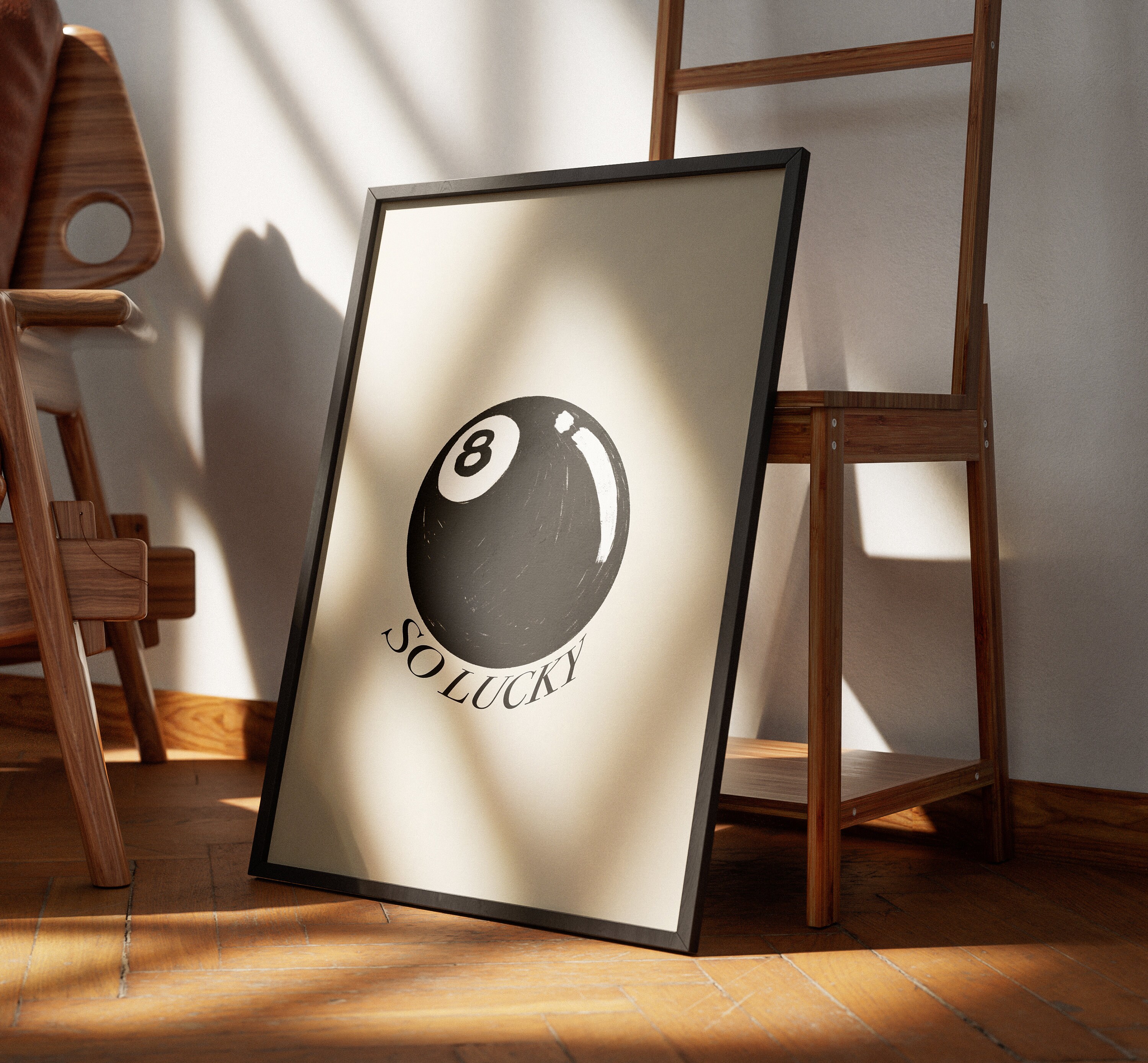 Vintage-inspired 8-ball Pool Poster - Retro Decor - Etsy