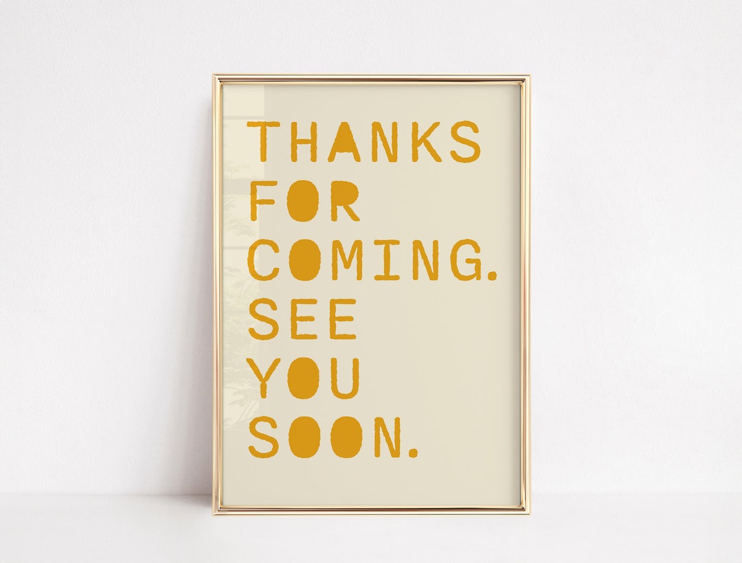 THANKS FOR COMING See You Soon | Poster Bundle | Fun Home Office Studio ...