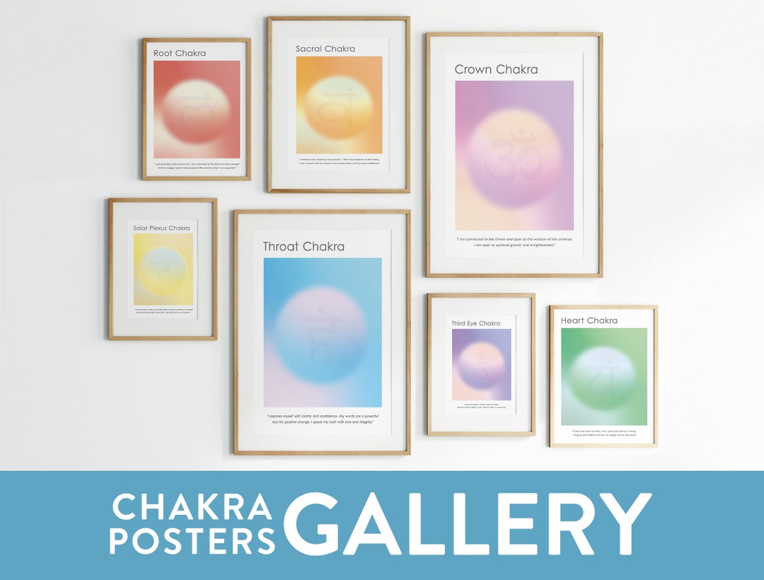 CHAKRA Gallery POSTERS BUNDLE L Poster Art | Home Art L Zen Calm ...
