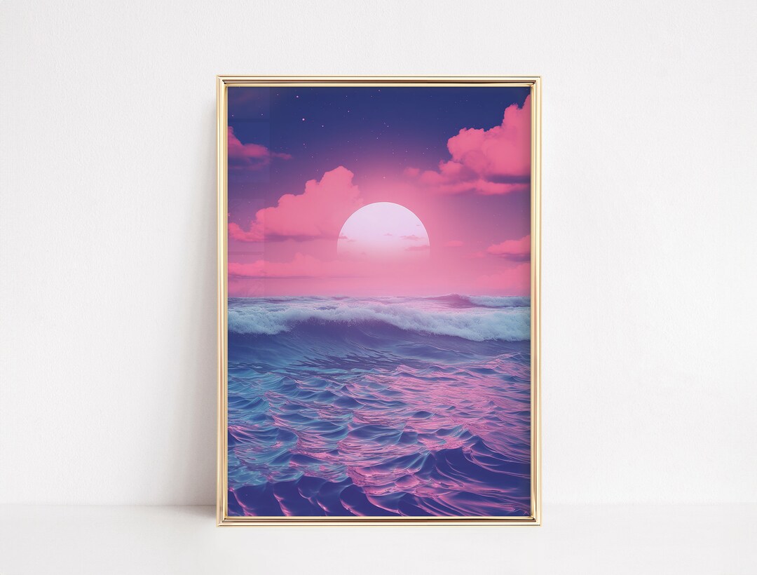 VAPORWAVE, SYNTHWAVE, RETRO Home Art Game Room Poster Prints Hiroshi ...