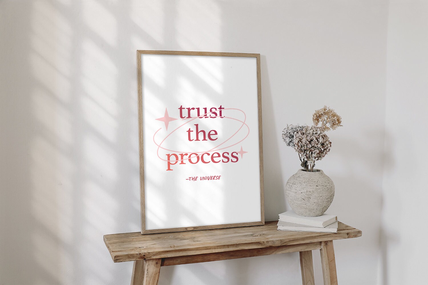 UNIVERSE SPIRITUAL Trust the Process Poster Home Decor Spiritual Art College Dorm Minimalistic ...