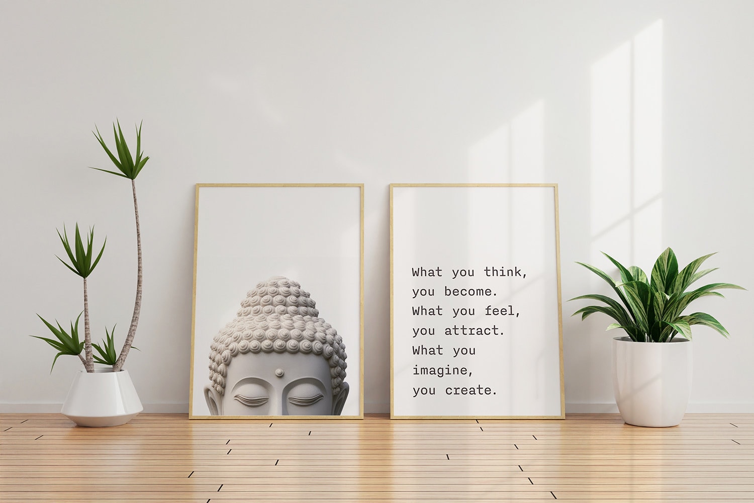Set of 6 BUDDHISM Wall Art Boho Posters Buddha Statue Printable ...