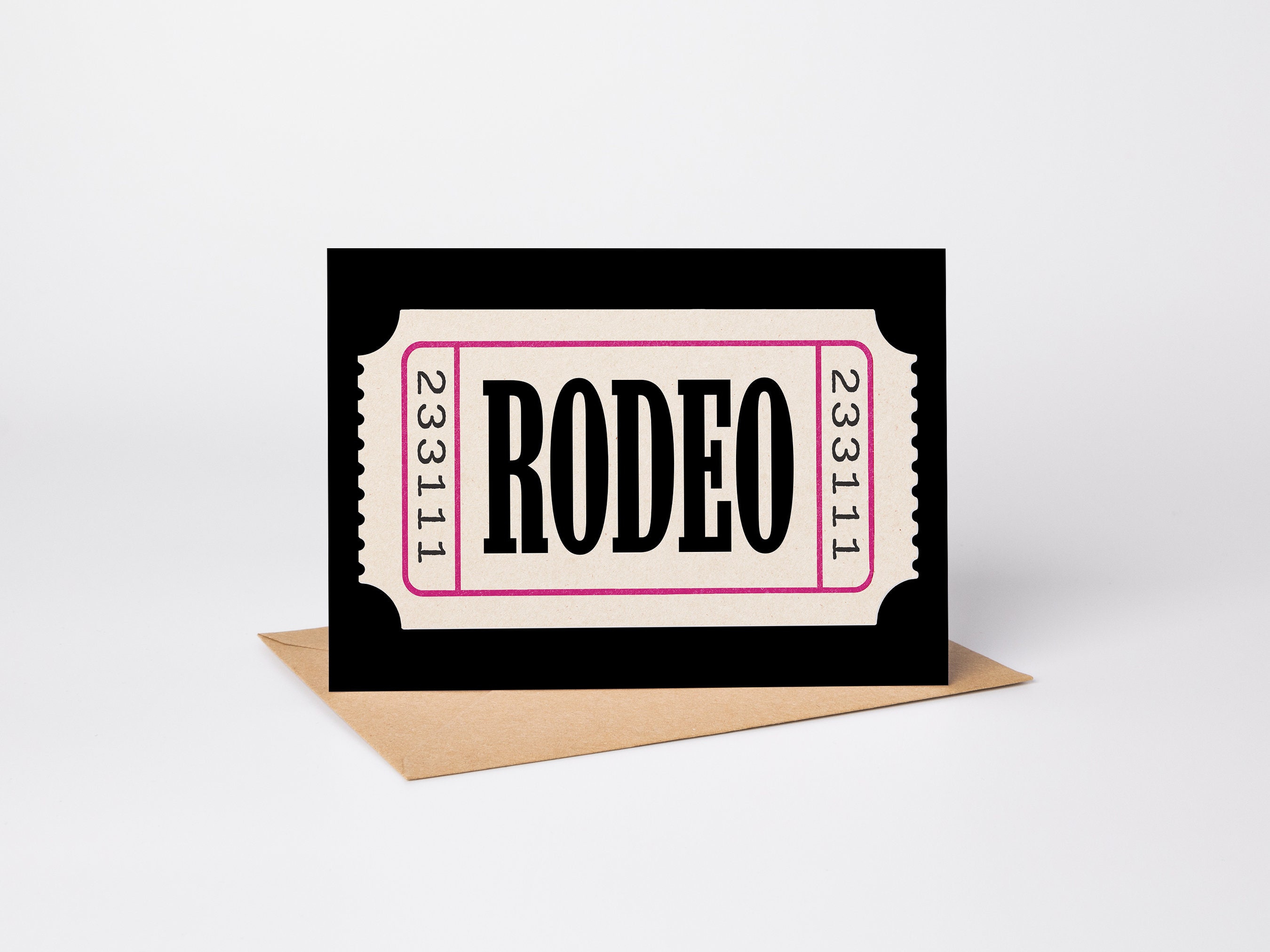 Rodeo Ticket Texas POSTER, Typography Southwestern Prints, Modern ...