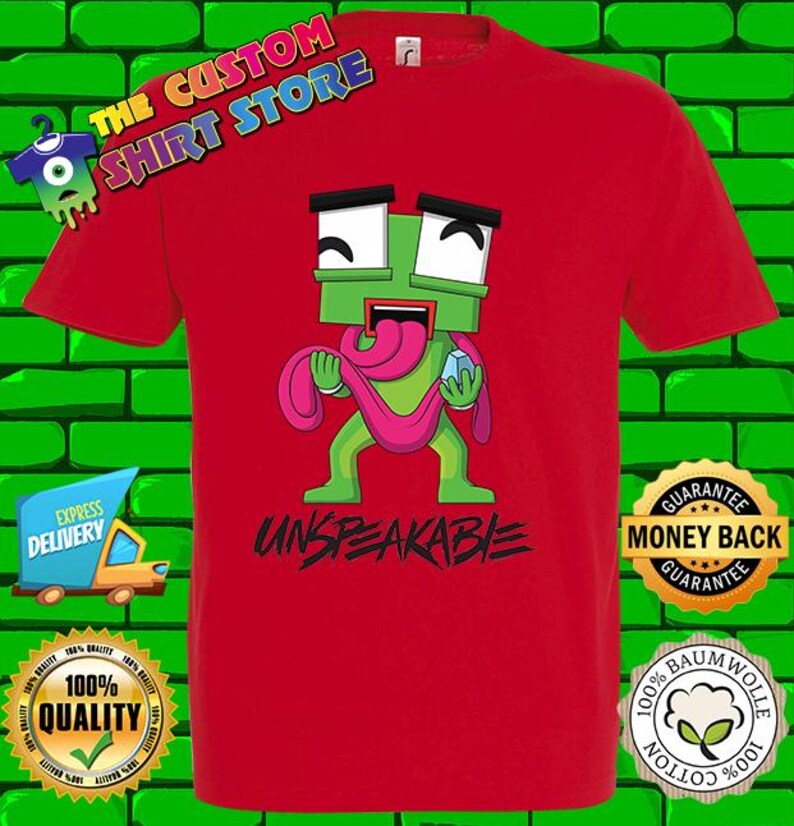 Kids Boys Girls Unspeakable Youtuber Merch T-shirt Top - Etsy