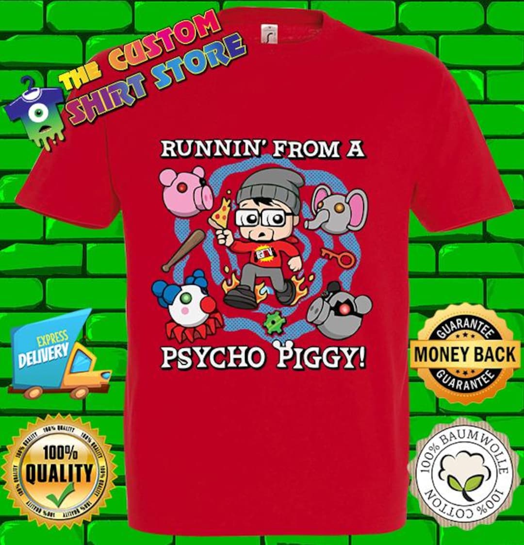 Kids Boys Girls Fgteev FGTV Psycho Piggy Youtuber Merch T-shirt Top - Etsy