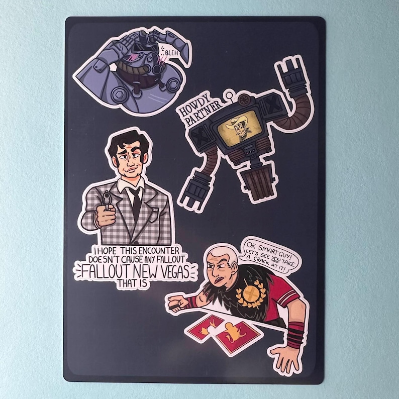Fallout New Vegas Sticker Sheet: Matte Die Cut Decals - Etsy