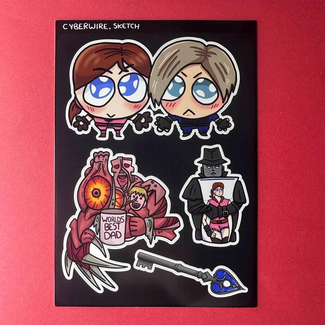 Resident Evil Sticker Sheet: Matte Die Cut Decals - Etsy
