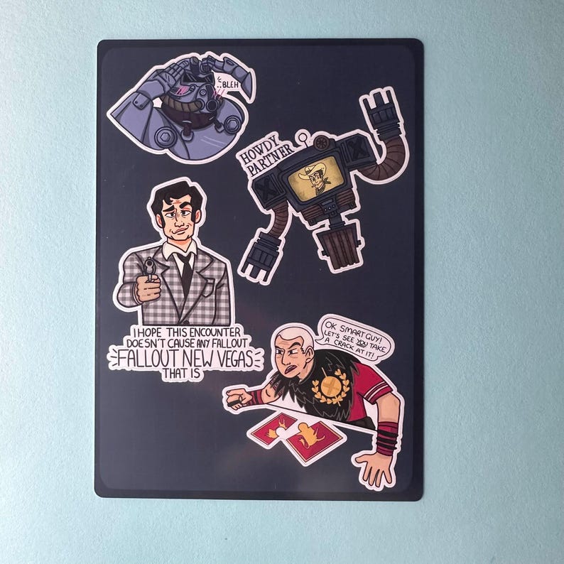 Fallout New Vegas Sticker Sheet: Matte Die Cut Decals - Etsy