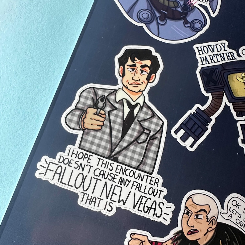 Fallout New Vegas Sticker Sheet: Matte Die Cut Decals - Etsy
