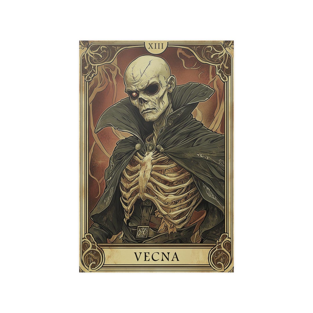 Vecna Tarot Card Art Nouveau Satin Poster: Dnd Villain Wall Art - Etsy