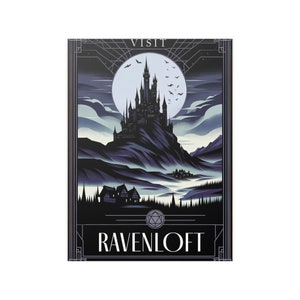 Ravenloft Travel Poster: Gothic Dnd Art Print - Etsy