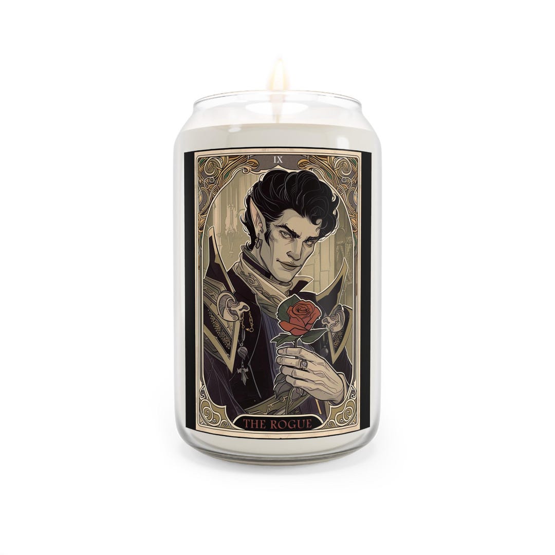 Scented Candle, the Rogue, Dnd Class Tarot Card Design, RPG Candle ...