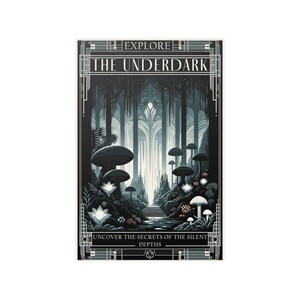 Underdark Travel Poster: Dungeons and Dragons Art Deco Print - Etsy
