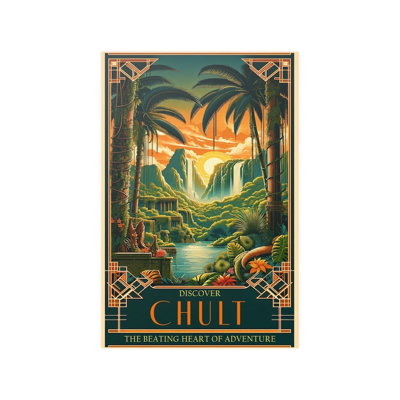 Chult Travel Poster, Dungeons and Dragons Art, Fantasy RPG, Fantasy ...