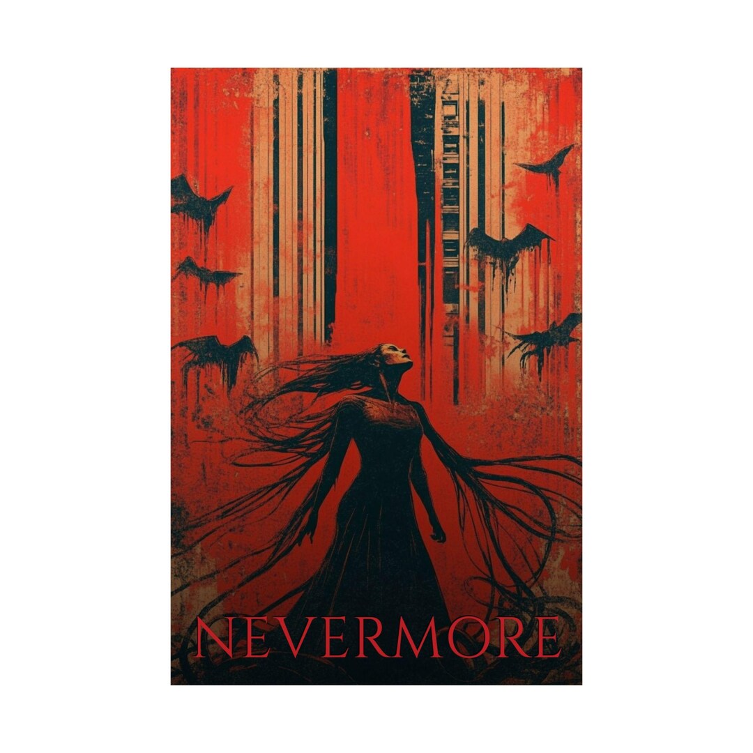 The Raven Gothic Poster, Edgar Allan Poe Art, Lenore, Dark Aesthetic ...