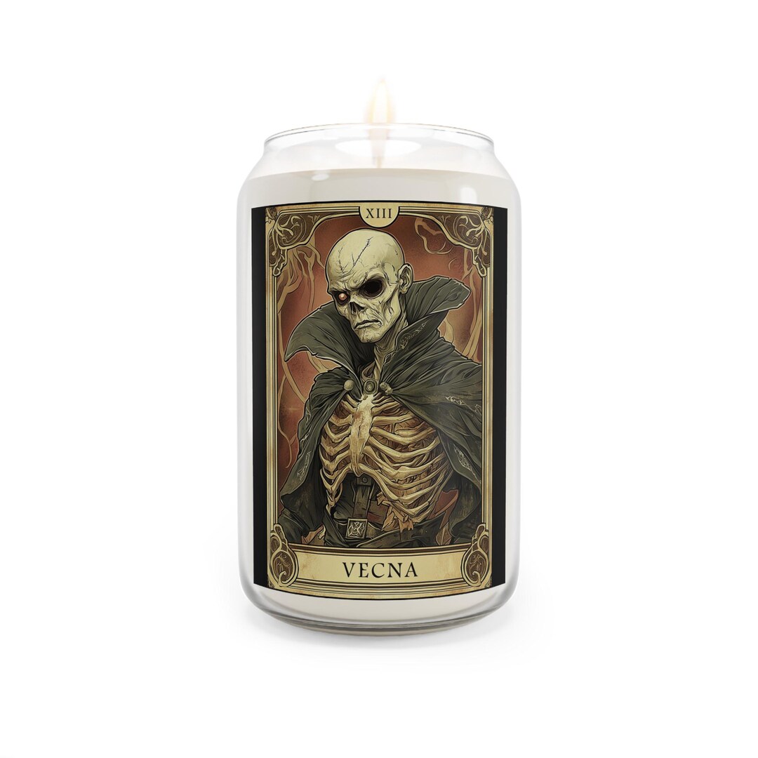 Vecna Scented Candle, 13 75oz - Art Nouveau Tarot Card Design, Dungeons ...
