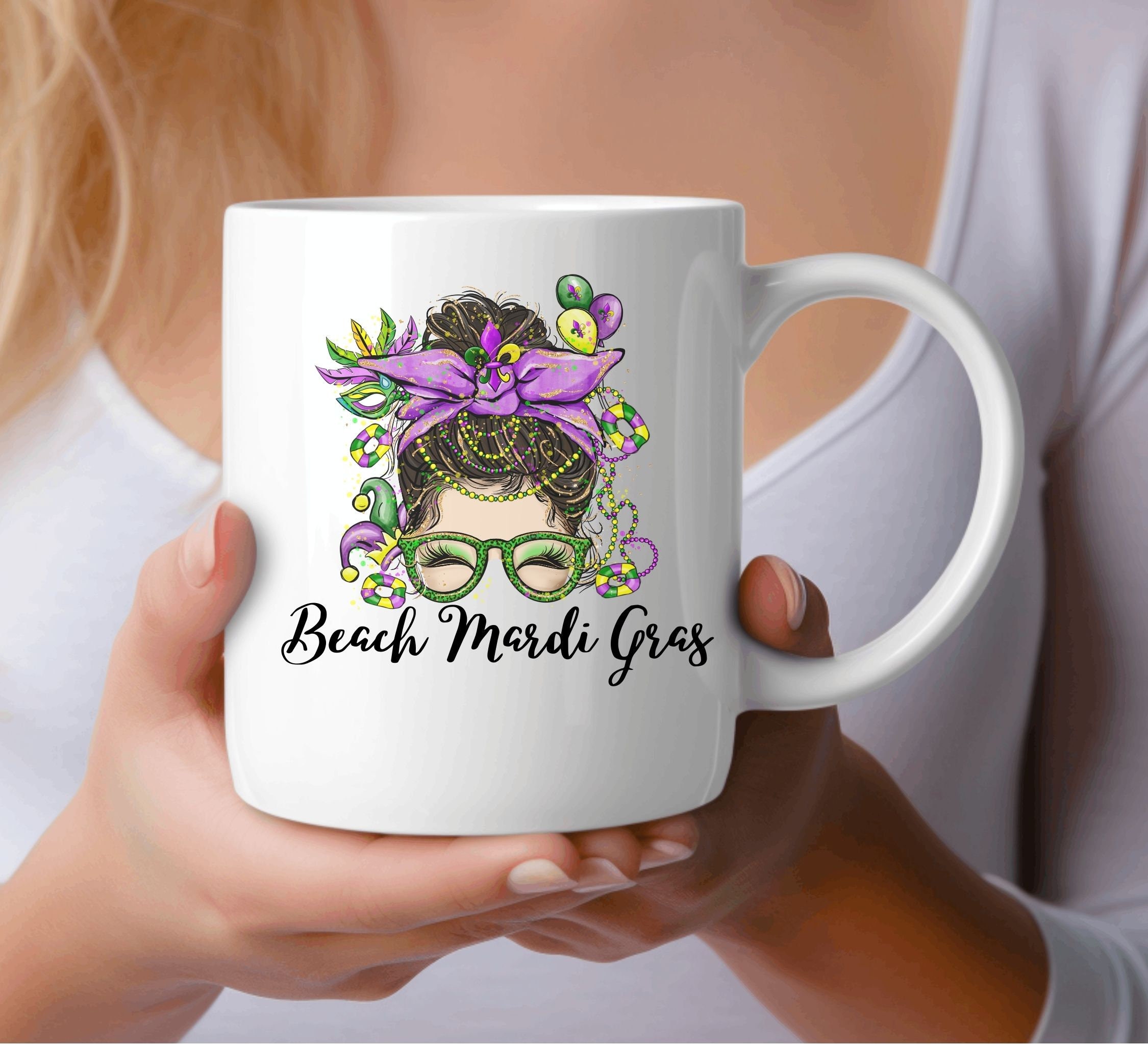 Personalized Mardi Gras Mug for Mardi Gras Fun Coffee Mug for Mardi ...