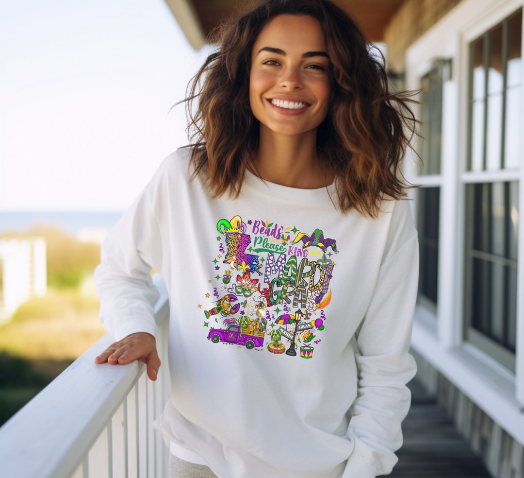 Personalized Mardi Gras Sweatshirt for Mardi Gras Fun Sweatshirt for ...