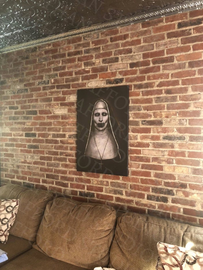 The Conjuring 2 **lights Out Version** Full Size Valak Canvas Painting ...