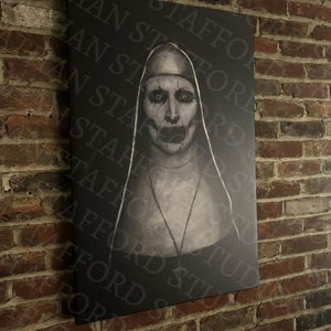 The Conjuring 2 **lights Out Version** Full Size Valak Canvas Painting ...