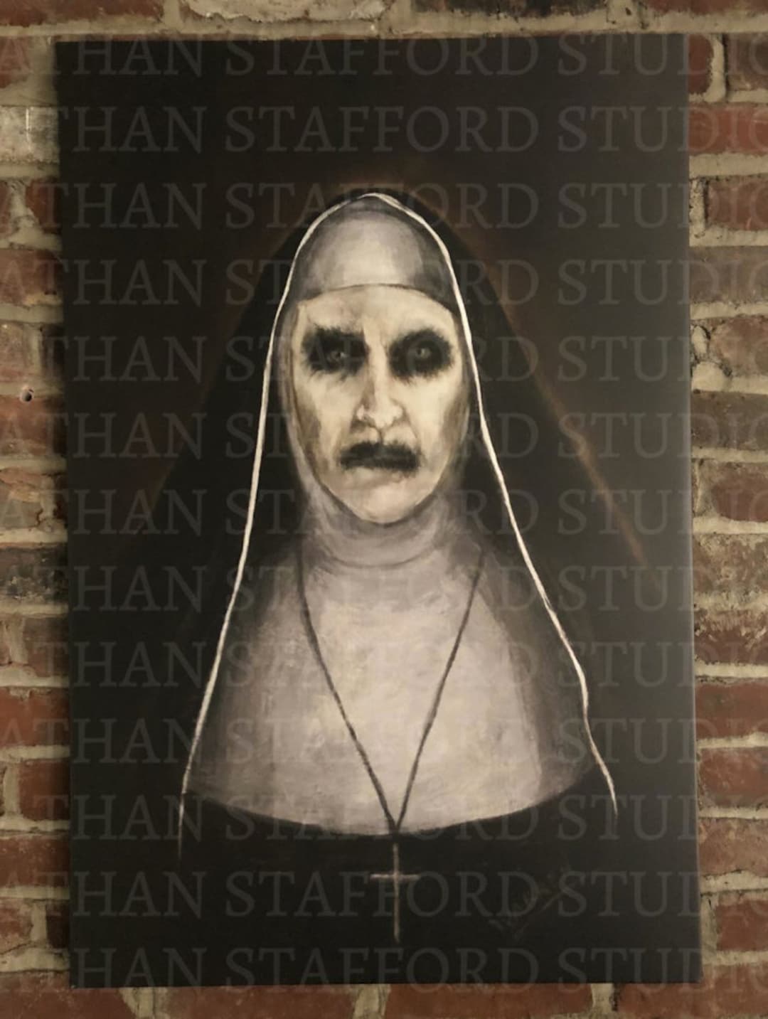 The Conjuring 2 Full Size Valak Canvas Painting the Nun James Wan ...