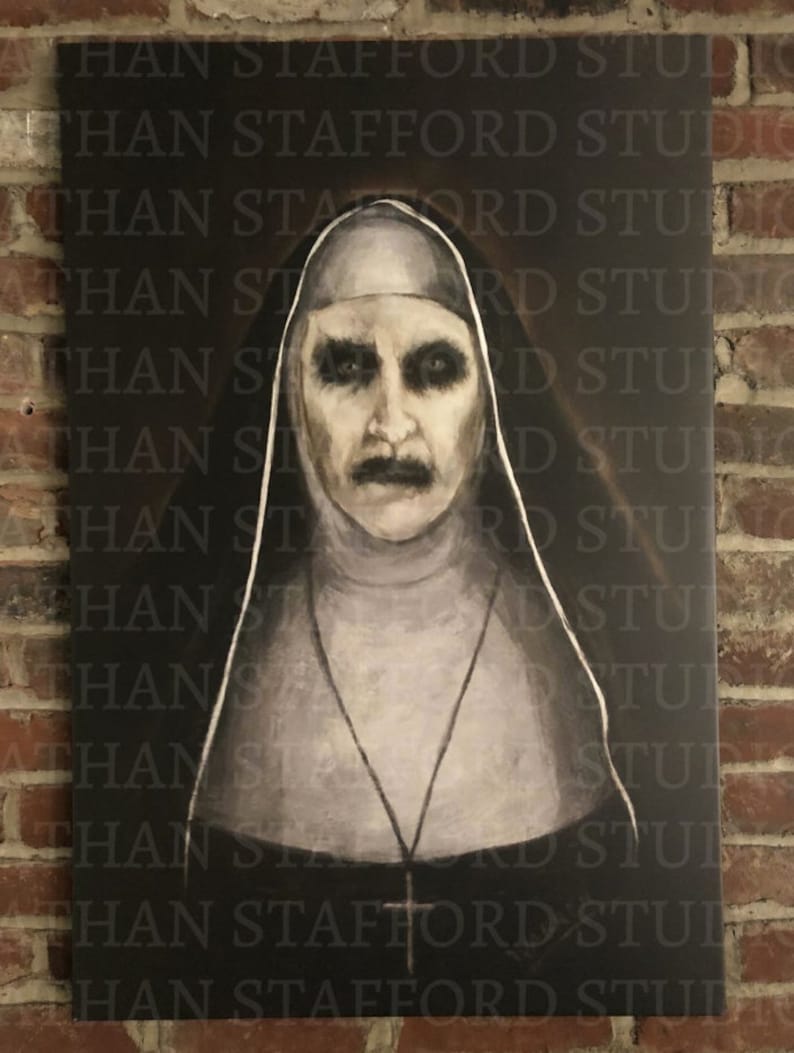 The Conjuring 2 Full Size Valak Canvas Painting the Nun James - Etsy