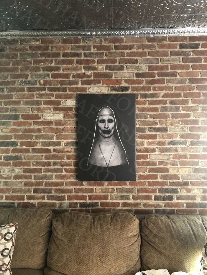 The Conjuring 2 **lights Out Version** Full Size Valak Canvas Painting ...
