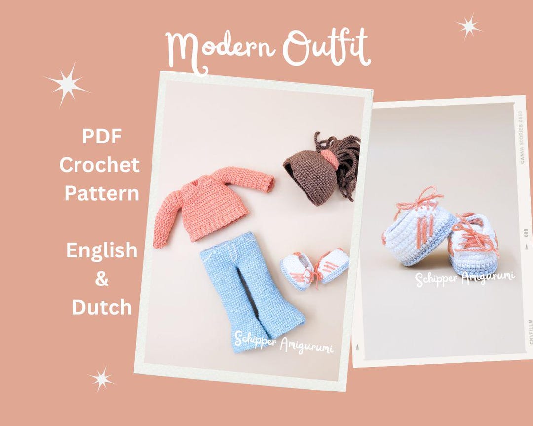 Crochet Pattern Doll Clothes Amigurumi Dress up Toy [DIGITAL PATTERN ...