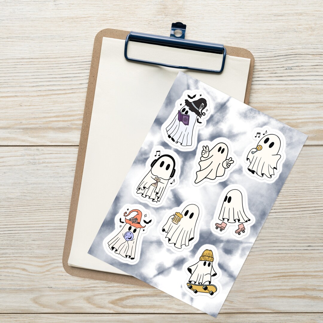 Spooktacular Ghost Squad Sticker Sheet - Etsy